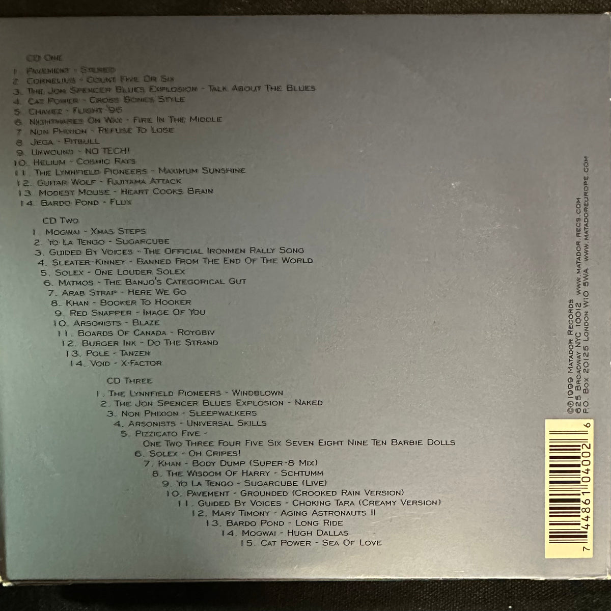 Matador Records “Everything is Nice: 10th Anniversary Anthology” Used ...