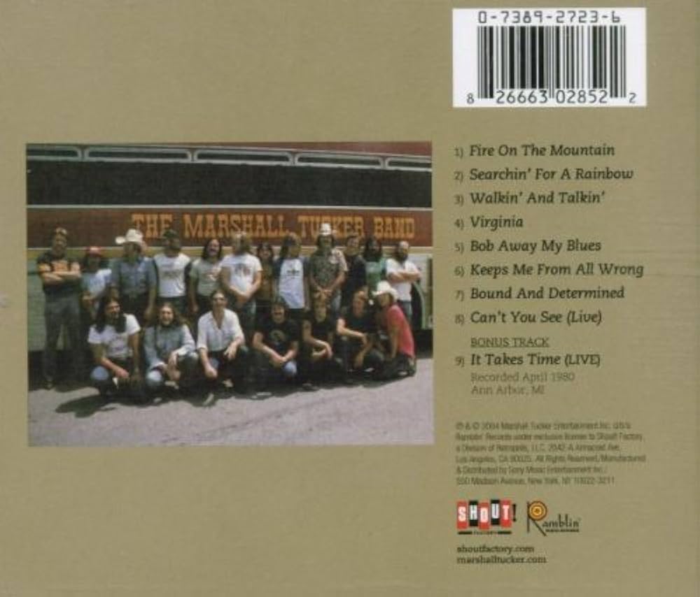 The Marshall Tucker Band "Searchin' for a Rainbow" Used CD – The Band ...