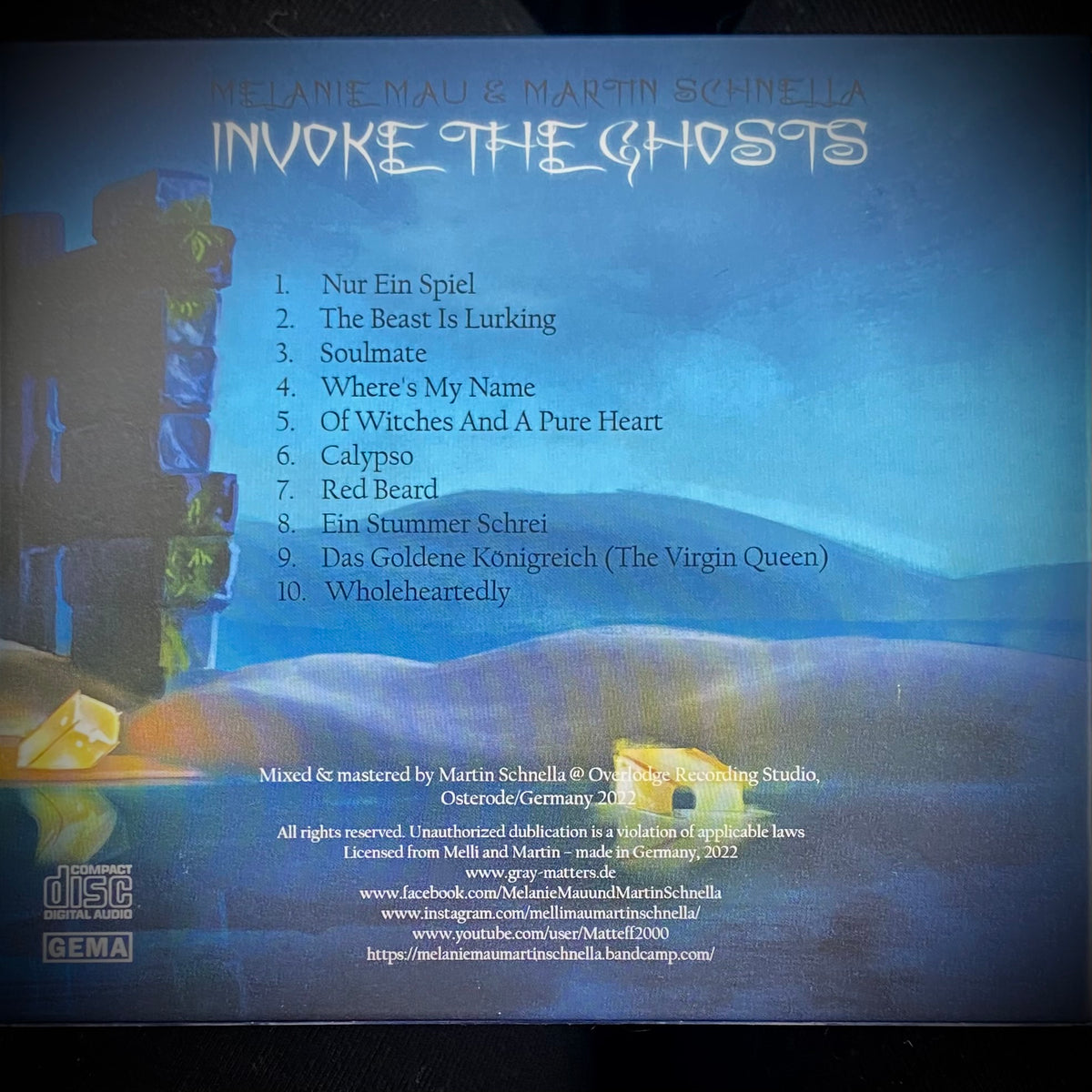 Melanie Mau & Martin Schnella "Invoke the Ghosts" CD – The Band Wagon USA