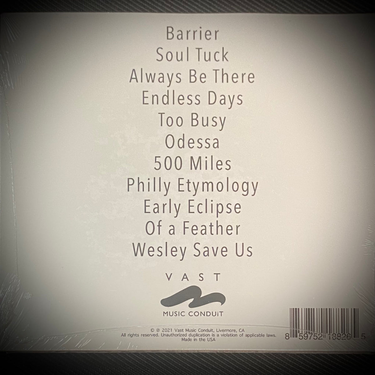 Vast Conduit "Always Be There" CD – The Band Wagon USA