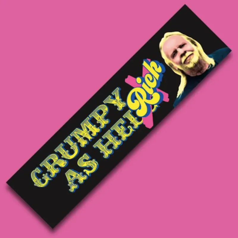 Rick Wakeman "Grumpy As Rick" Bumper Sticker – The Band Wagon USA